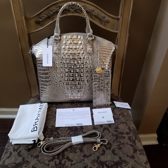Brahmin | Bags | Nwt Soldout Brahmin Smoke Melbourne Large Duxbury ...